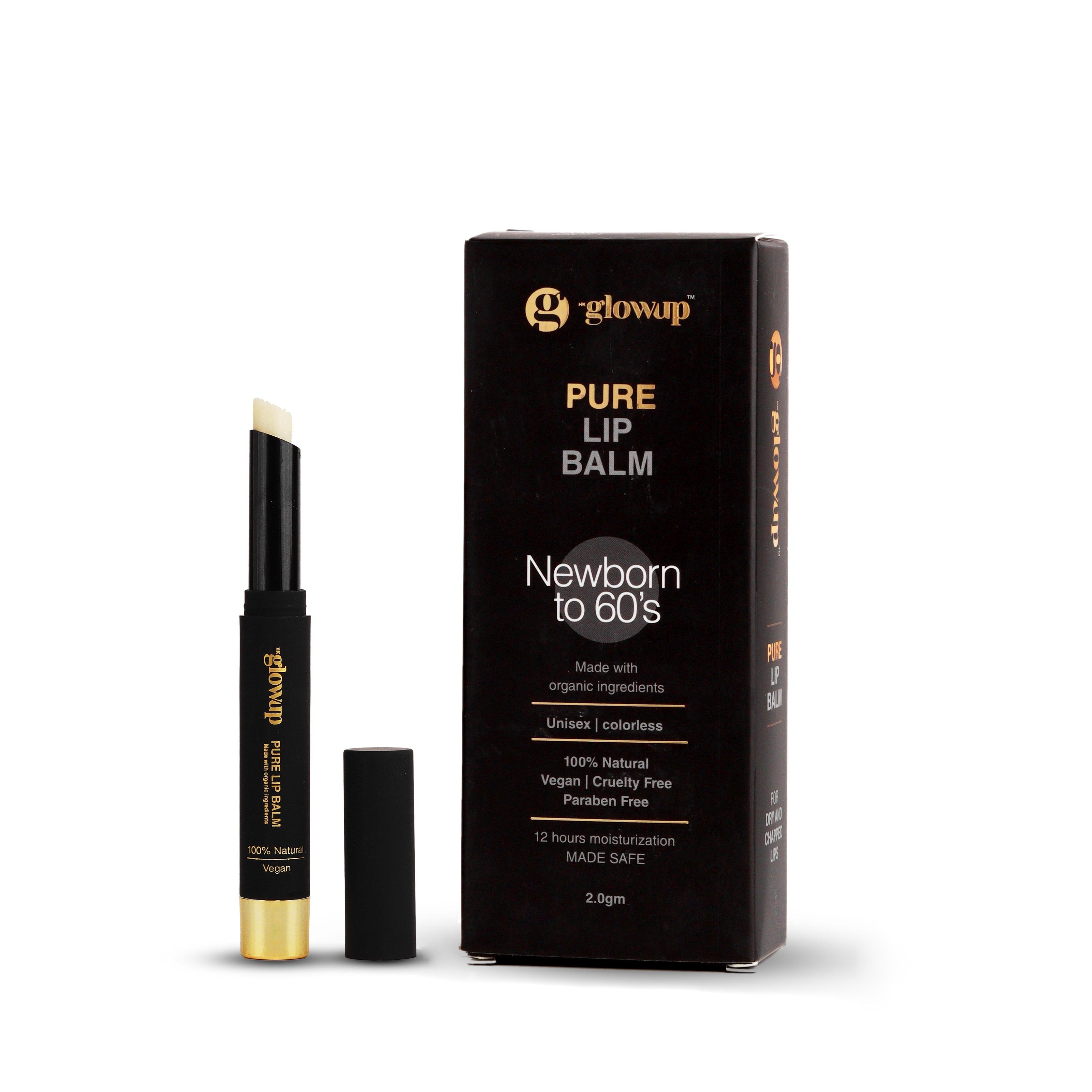 HK glowup COLOURLESS Pure Lip Balm - Newborn to 60's – hkclinic