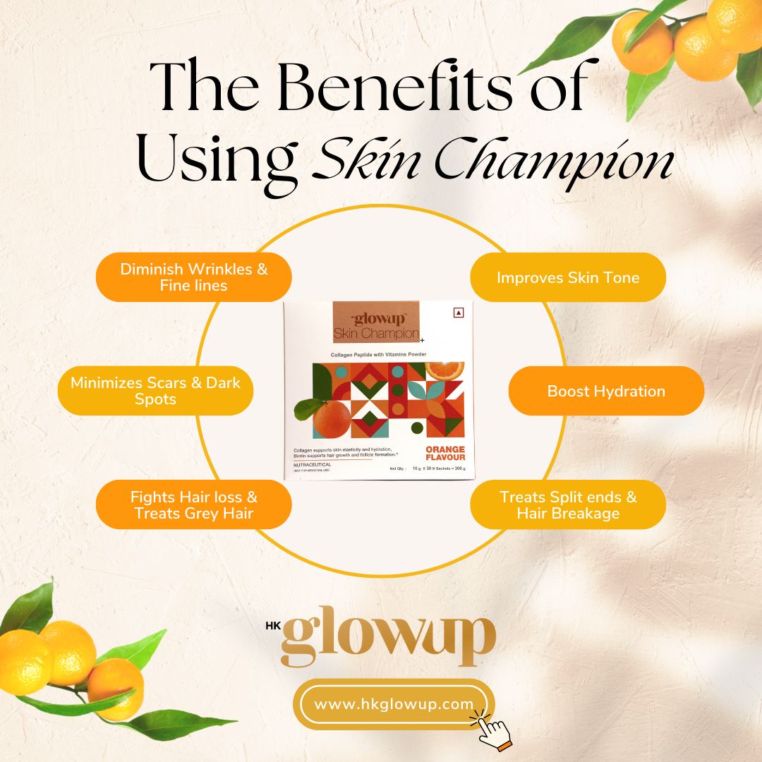 HK Glowup Collagen Powder for Women & Men Radiant Skin – hkclinic